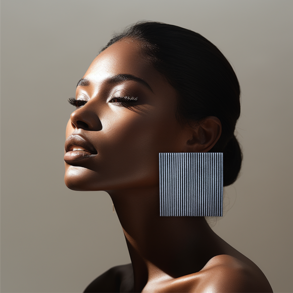 Striped Square Earrings / Silver "Elevate Your Style: Fashion Jewelry, Trendy Hoop Earrings ...