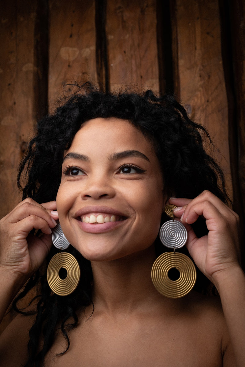 Trendy African Tribal Earrings | Big, Bold, Statement Fashion - Large ...